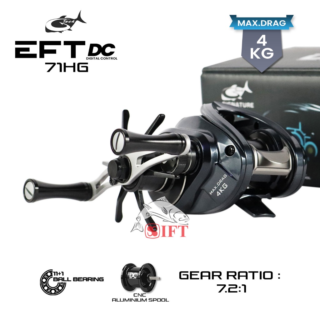 Jual Reel BC G-TECH EFT-DC 71 HG [2025] Digital Control | SW Saltwater ...