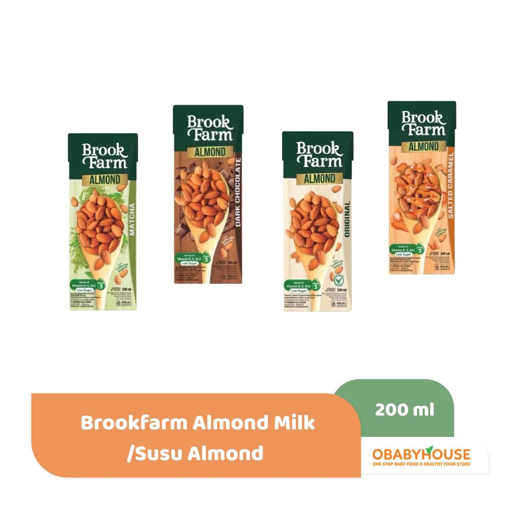 Jual Brookfarm Almond Milk/Susu Almond 200 Ml | Shopee Indonesia