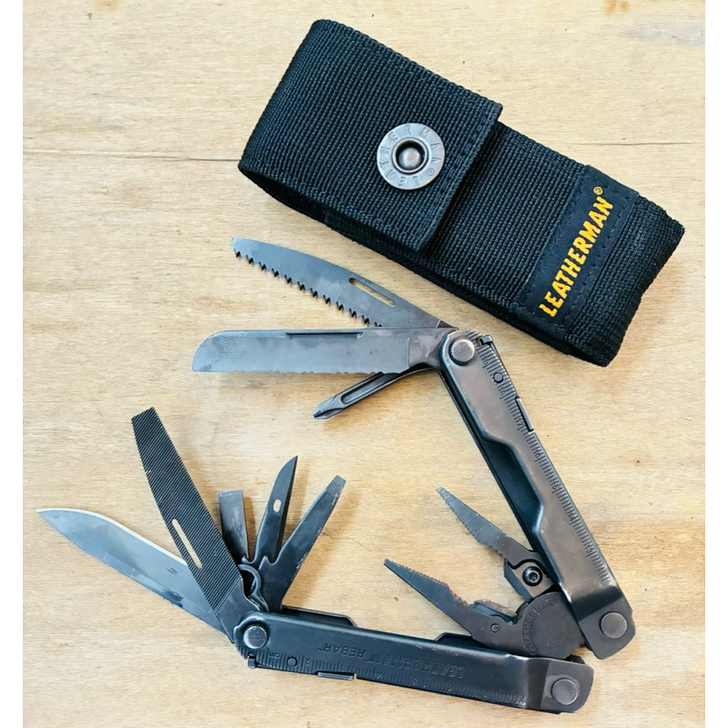 Jual Leatherman Rebar hitam dan pouch (original bekas) | Shopee Indonesia