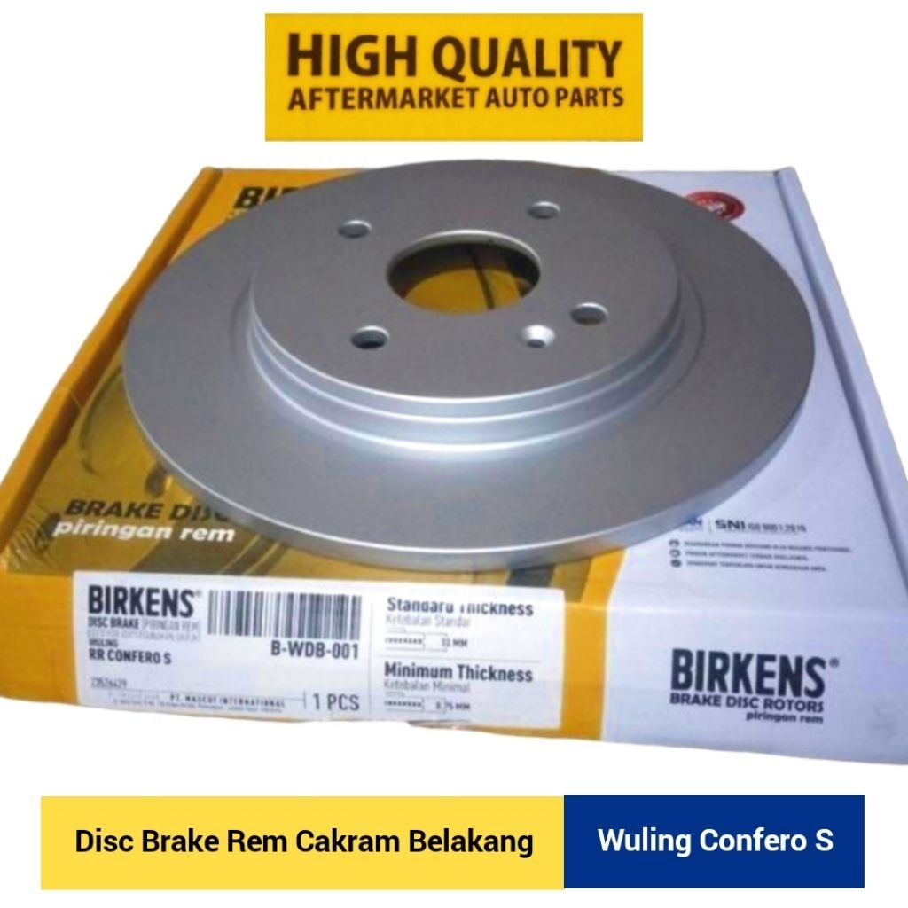 Jual Disc Brake Piringan Rem Cakram Rem Belakang Wuling Confero S ...