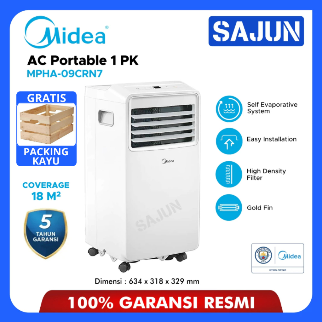 Jual Midea AC Portable 0.5 PK / 1 PK MPHA-09CRN7 / MPHA-05CRN7 Multiple ...