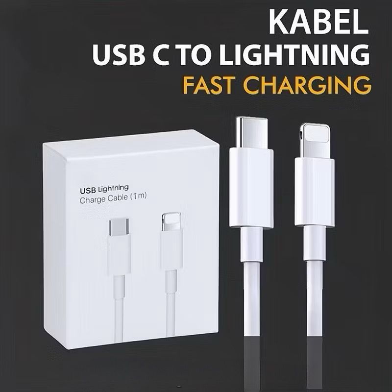Jual Kabel Data Charger Fast Charging Type C to Lightning IPhone (1m/2m ...