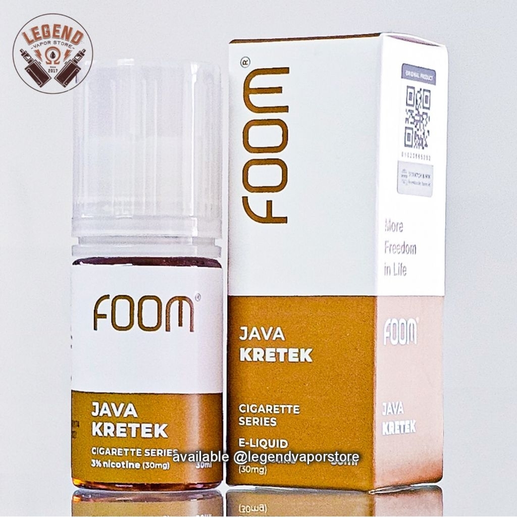 Jual SALT NIC - LIQUID FOOM Java Kretek 30ML 30MG AUTHENTIC | Shopee ...