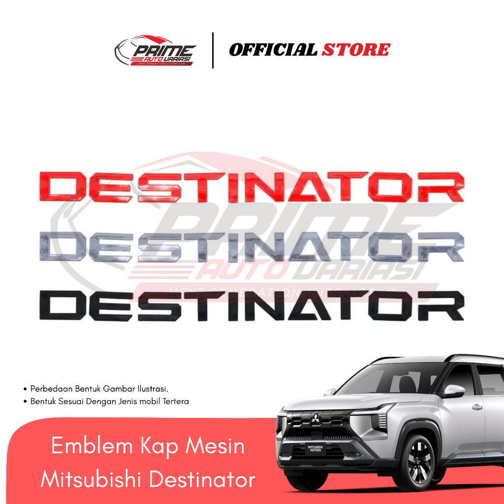 Jual Emblem Logo Kap Mesin Destinator Engine Hood Mitsubishi Destinator ...