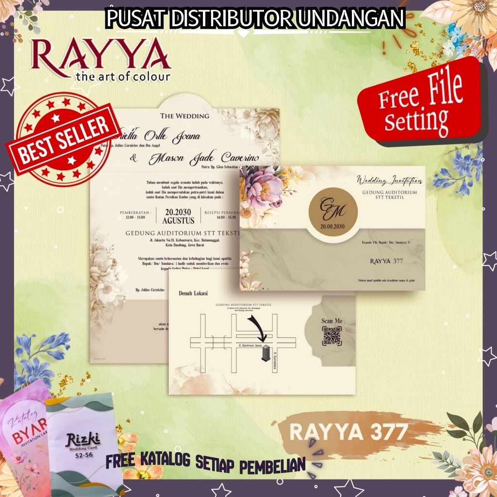 Jual Blangko Rayya 377 Kosongan Diskon 50% | blangko wayang | undangan ...