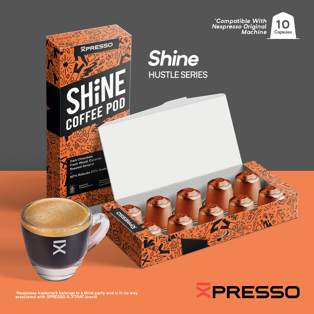 Jual XPRESSO Kopi Kapsul - Shine - Nespresso Coffee Capsules Compatible ...