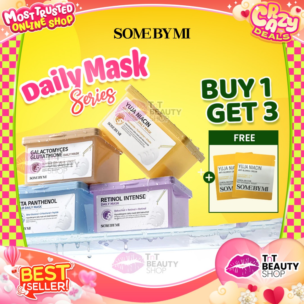 Jual Some By Mi Daily Mask Yuja Retinol Glutathione Beta Panthenol ...