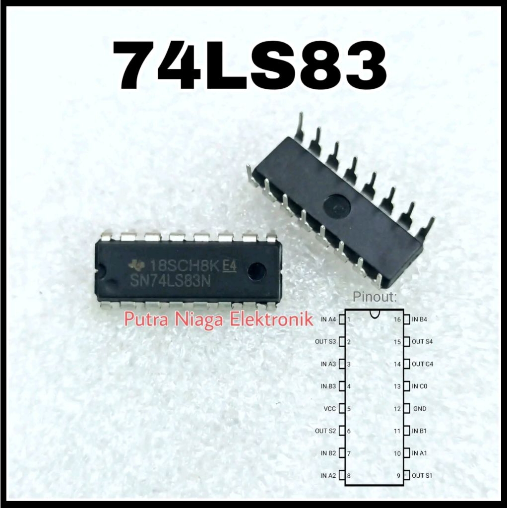 Jual ic 74LS83 DIP 7483 TTL 74LS83 SN74LS83N Dip 16p | Shopee Indonesia