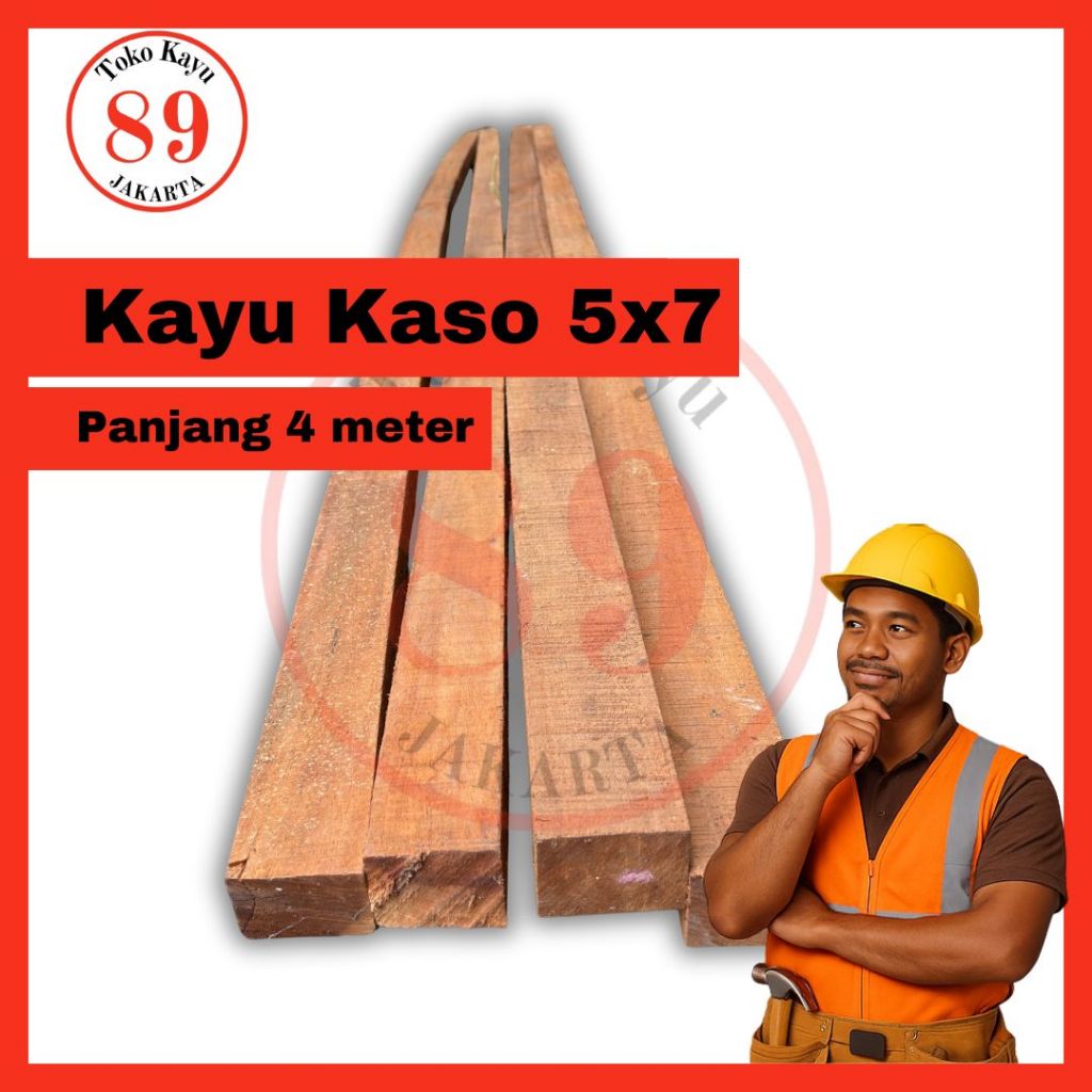 Jual Kayu Kaso 5x7 Meranti Lurus / Kaso Lempeng / Kaso Batangan ...