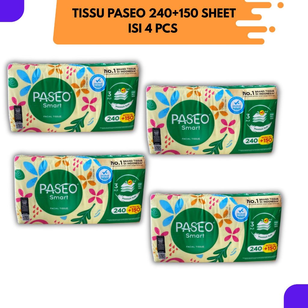 Jual paseo 200 sheet isi 4 pcs | Shopee Indonesia