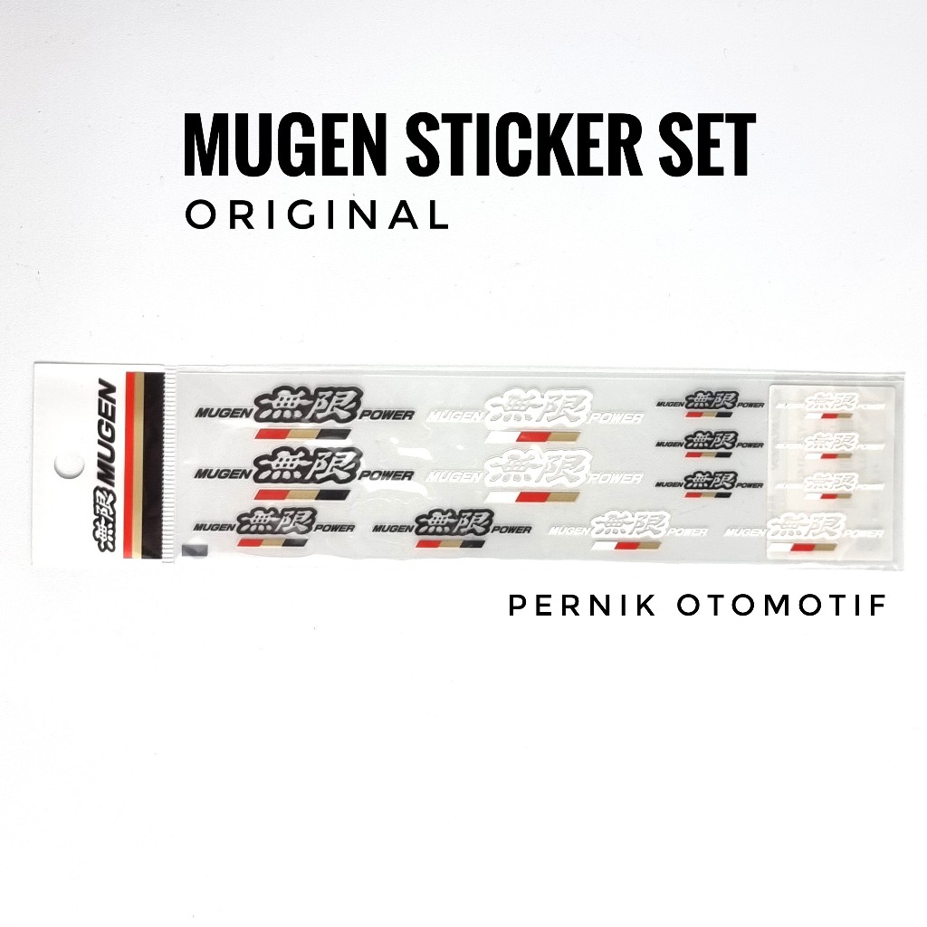 Jual MUGEN POWER Original STICKER SET Stiker Decal Decals Made in Japan ...