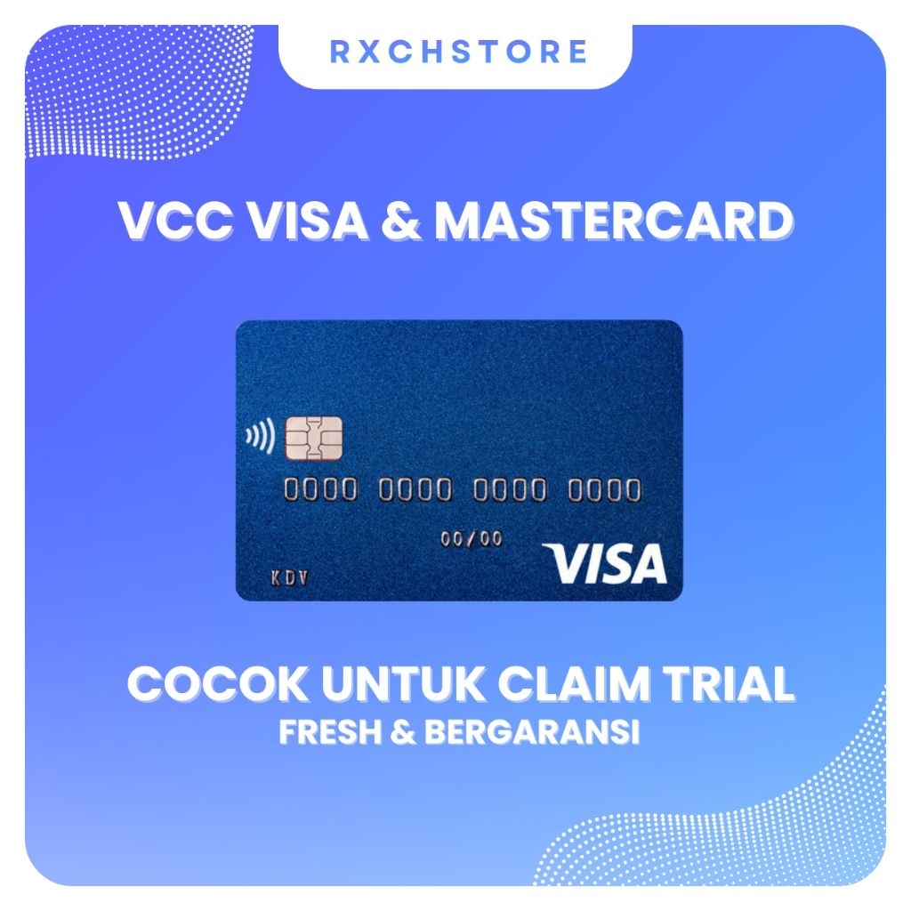 Jual VCC VISA & MASTERCARD UNTUK CLAIM TRIAL | Shopee Indonesia