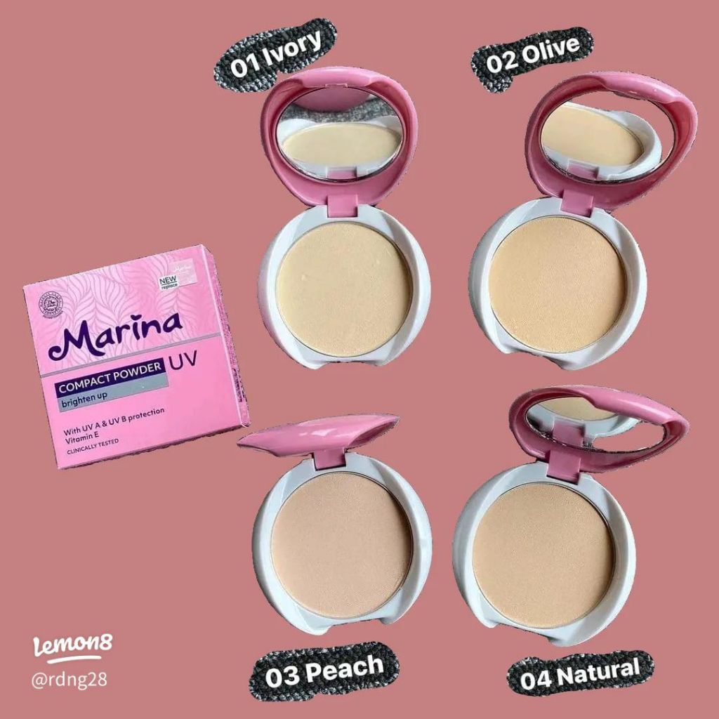 Jual Marina Compact Powder UV - Marina bedak padat | Shopee Indonesia