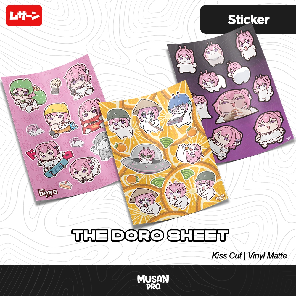 Jual Sticker Sheet DORO - VOL.1 - VOL.2 - Musan - Fan Merch | Shopee ...