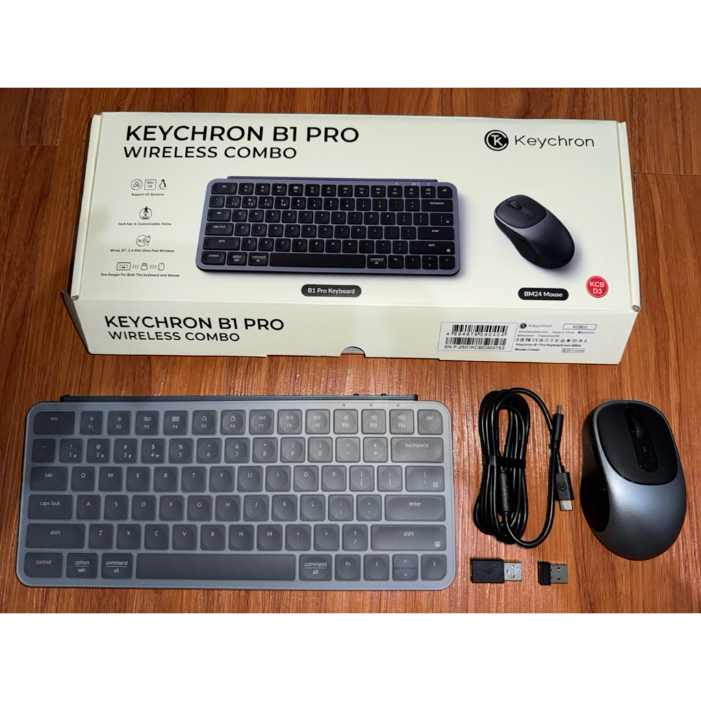 Jual Keyboard Keychron B1 Pro + Mouse BM24 Wireless Combo | Shopee ...