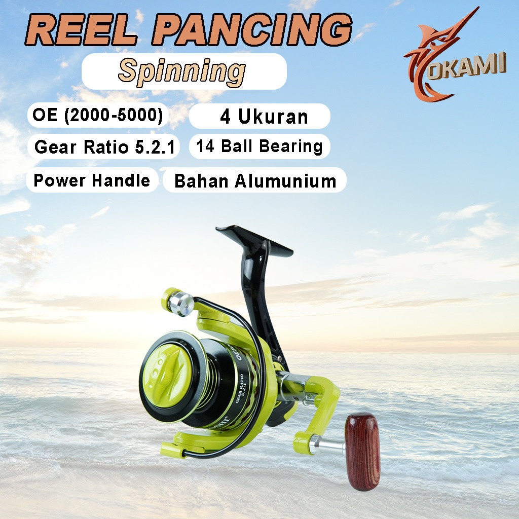 Jual Reel Pancing Spinning dengan 14 Bearing Desain Sporty Modern Air ...