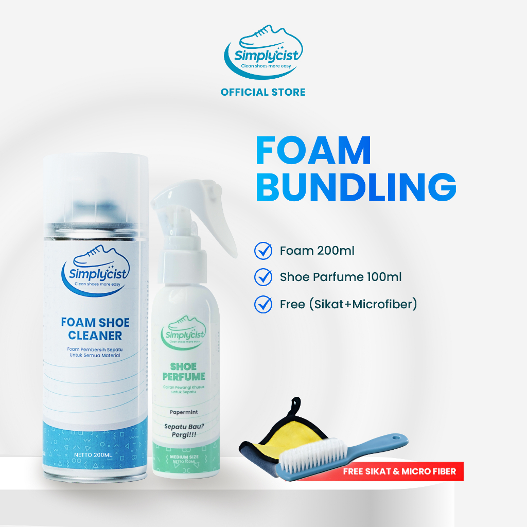 Jual Simplycist - Foam Shoe Cleaner Bundling - Foam Shoe Cleaner ...