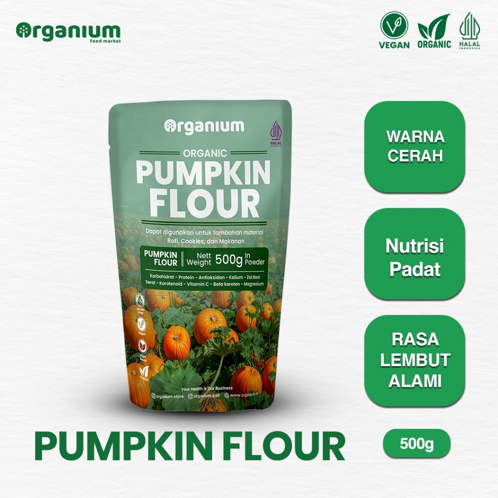 Jual Organium Tepung Labu - Pumpkin Flour Organik Tinggi Serat Beta ...