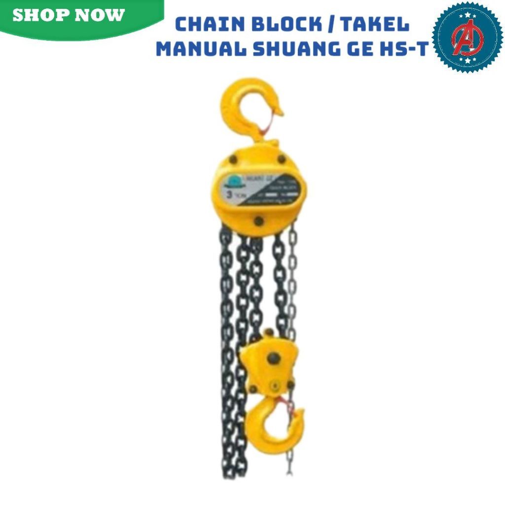 Jual Chain Block / Takel Manual Shuang Ge HS-T 2 Ton x 3, 5, 10 Meter ...
