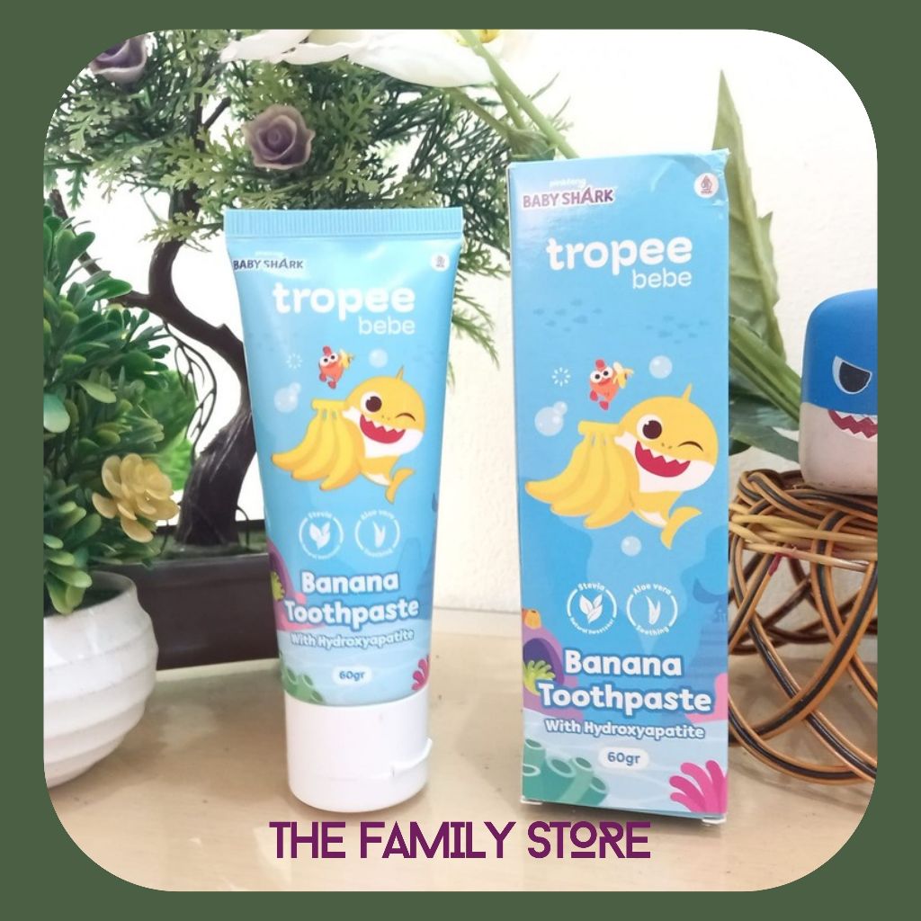 Jual Tropee Bebe Baby Shark Toothpaste Banana 60gr/Tropee Bebe x ...