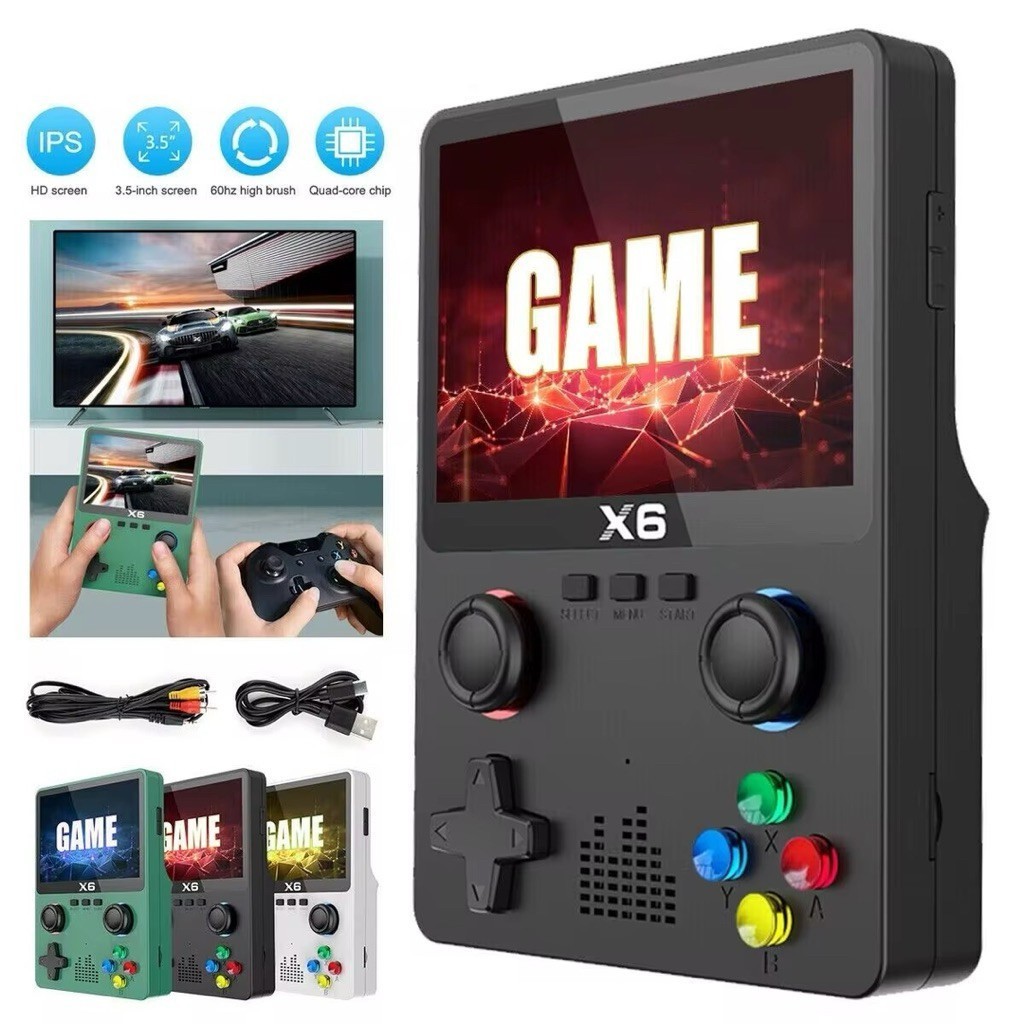 Jual Gameboy X6 New Console Built in 10000 Games /Game Console Handhled ...