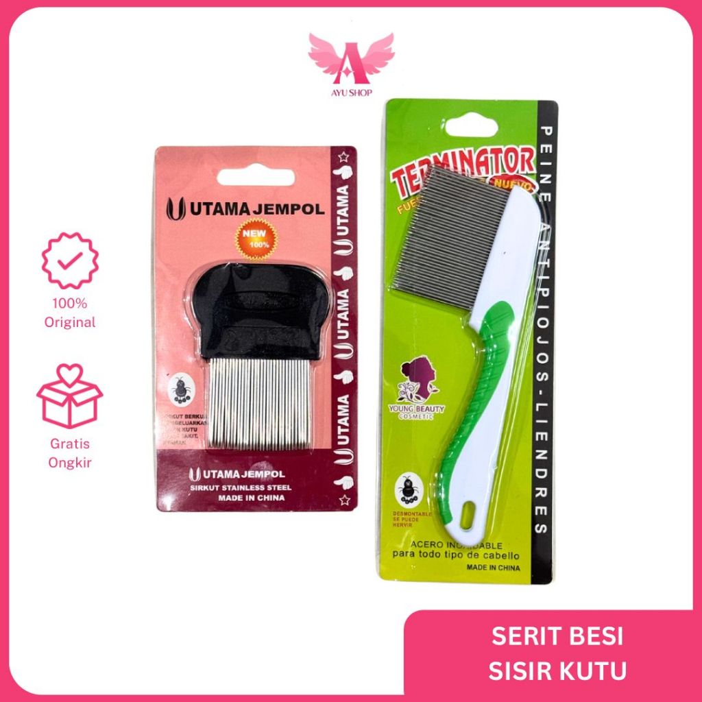 Jual Sisir Serit Kutu Besi Terminator Warna Acak (Random) | Shopee ...