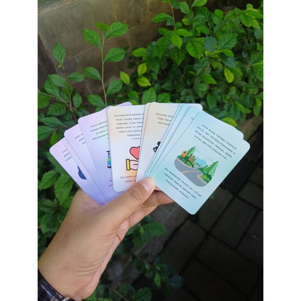 Jual Positive Boost Affirmation Cards | Islamic Affirmation Cards ...