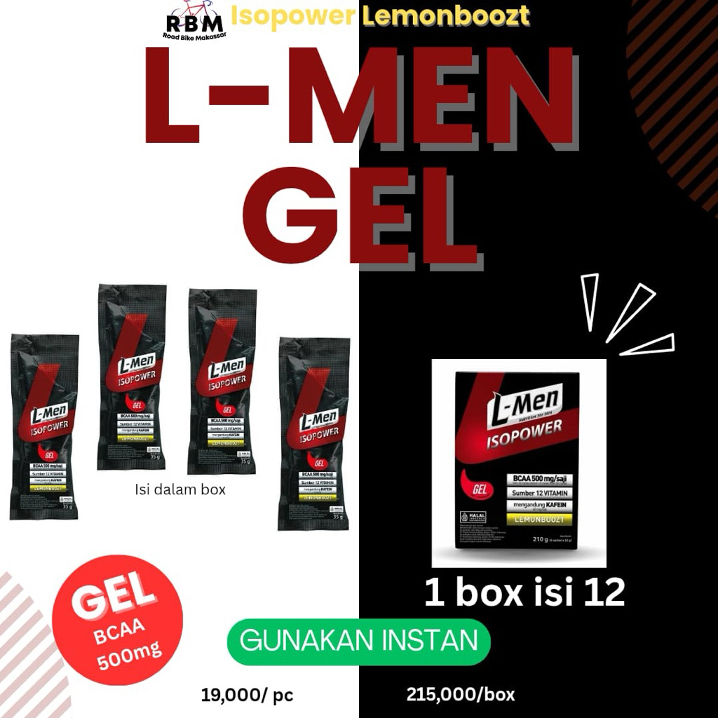 Jual energy GEL L-MEN Lmen Isopower Vegan not EJ strive | Shopee Indonesia