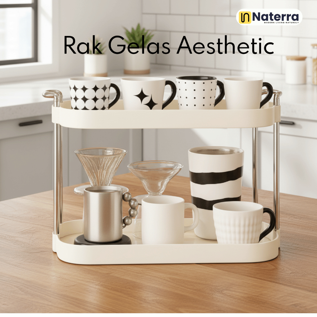 Jual Rak Dapur Serbaguna Rak Gelas Susun Estetik Rak Cangkir Mug Tempat ...