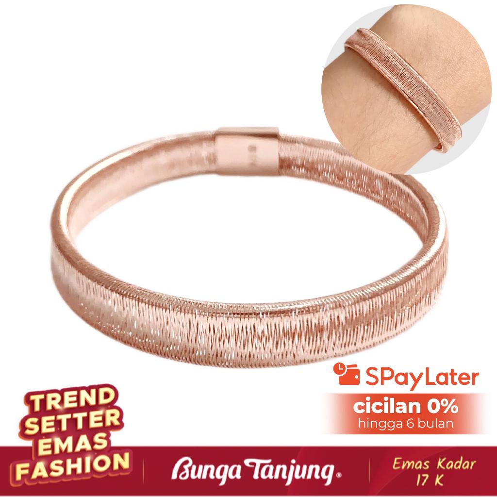 Jual GELANG MEGUMI SUPER ELASTIS - EMAS 17K - BUNGA TANJUNG GOLD ...