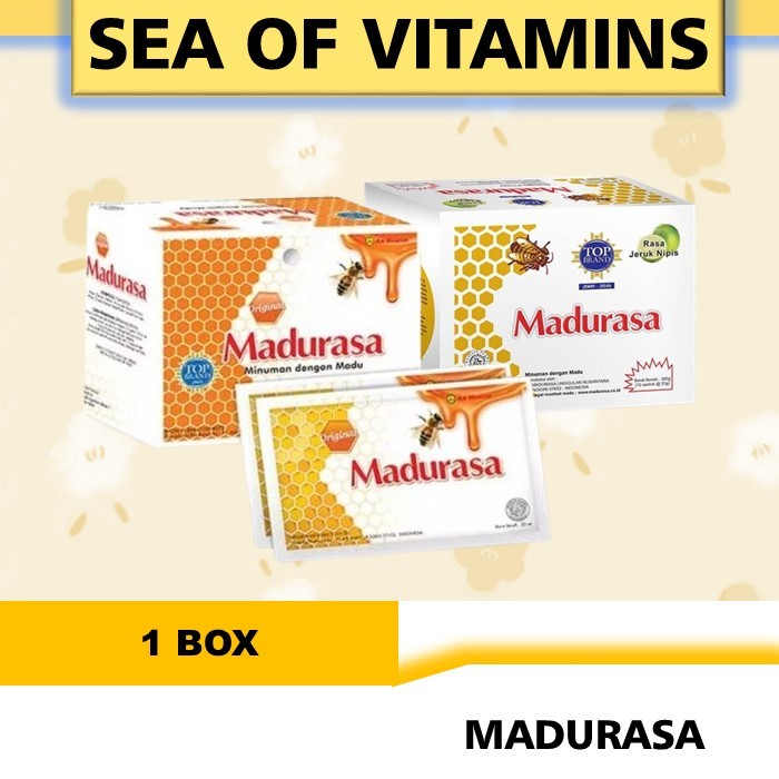 Jual MADURASA BOX HONEY 12 SACHET MADU RASA ORIGINAL HONEY JERUK NIPIS ...