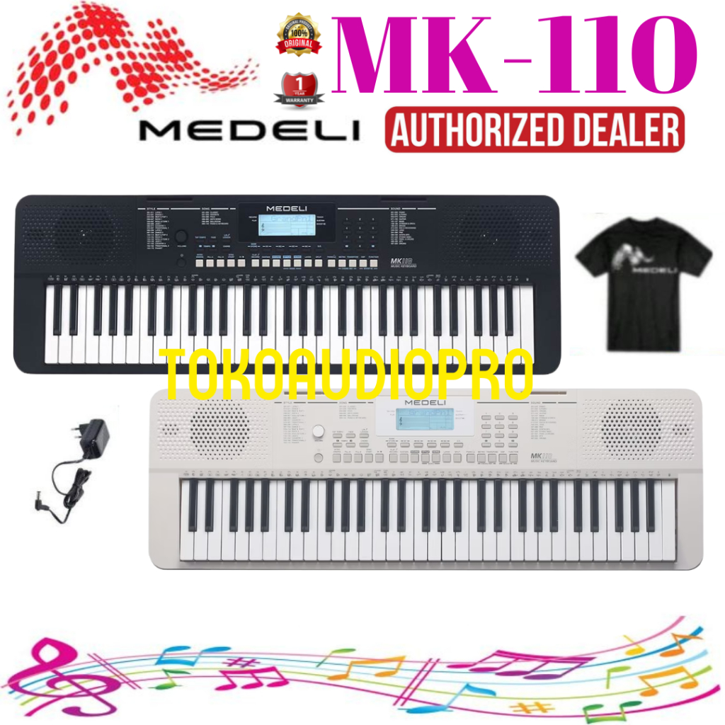 Jual Medeli MK110 Portable Keyboard 61 Keys Keyboard Medeli MK-110 ...