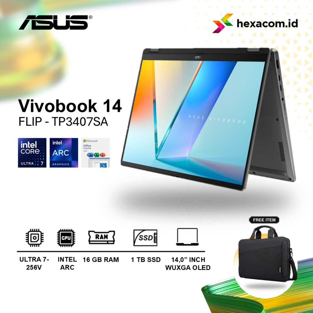 Jual Asus Vivobook 14 Flip TP3407SA Ultra 7 256V 16B 1TB SSD 14 inch ...