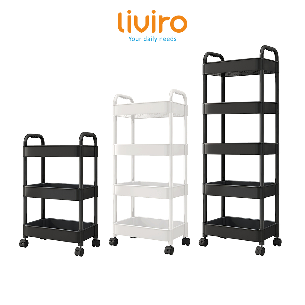Jual Liviro Rak Troli Multifungsi 5 Susun Roda Putar 360° Plastik ...