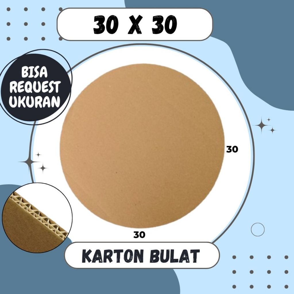Jual Kardus Bulat 30x30 Double Wall Kardus Lembaran Sheet Karton ...
