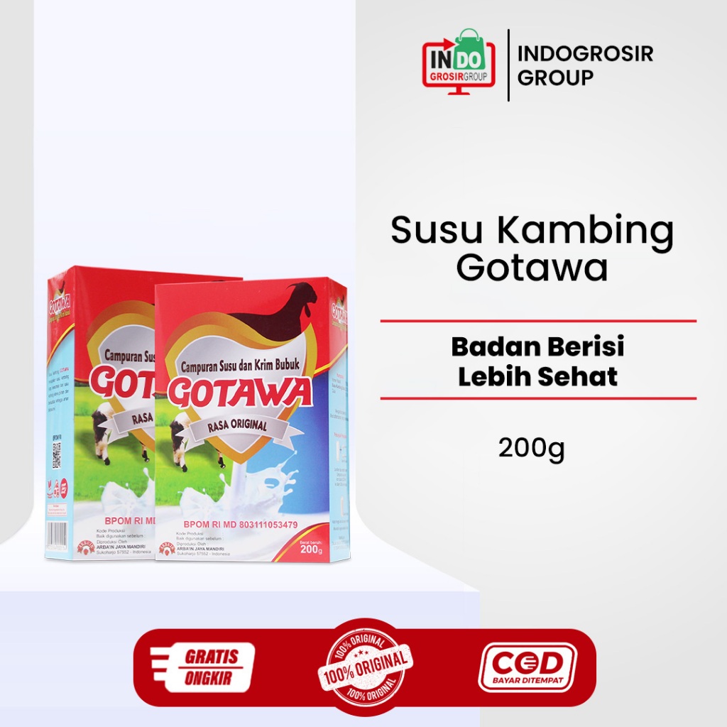 Jual Gotawa 200 Gram Susu Kambing Etawa 100% Ampuh Penggemuk Badan Susu ...