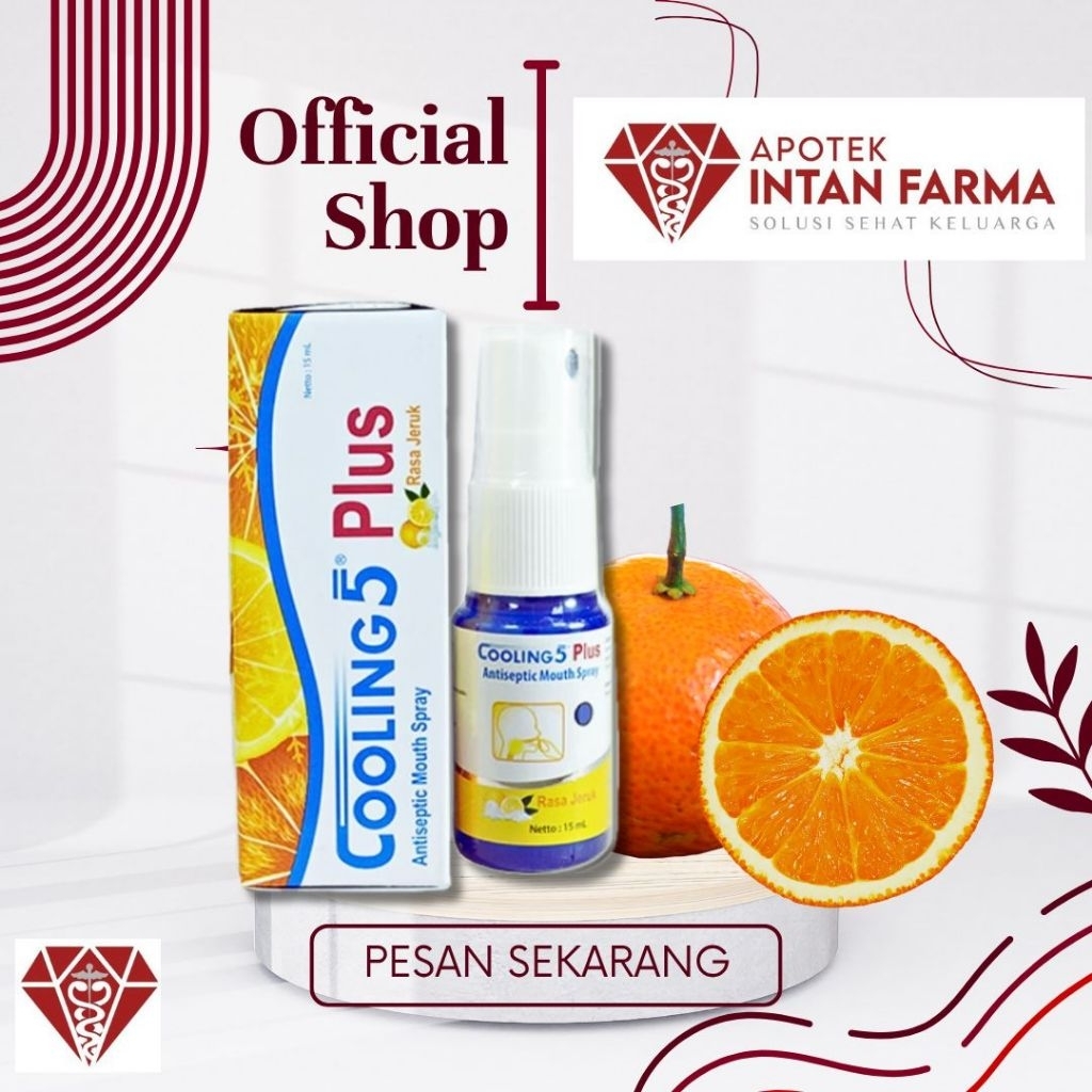 Jual Cooling 5 plus spray mengatasi sakit gigi sariawan radang ...
