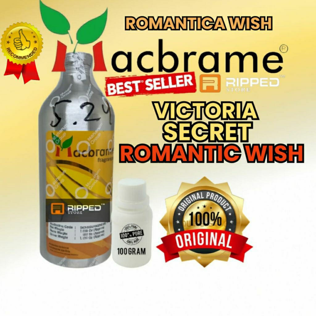 Jual 100ml Bibit Parfum Murni Victoria Secret Romantic Wish By Macbrame ...
