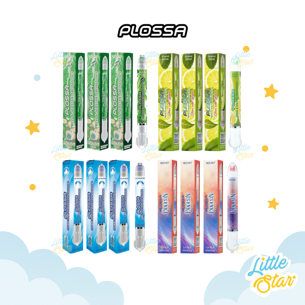 Jual Triple Pack 3 Pcs Plossa Minyak Angin 4in1 Aromaterapi Inhaler ...