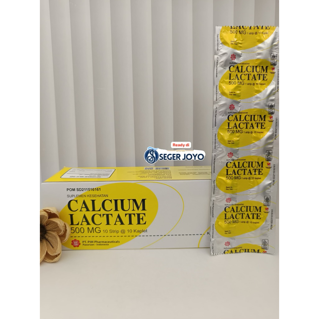 Jual CALCIUM LACTATE 500 MG (Ecer /strip) | Shopee Indonesia