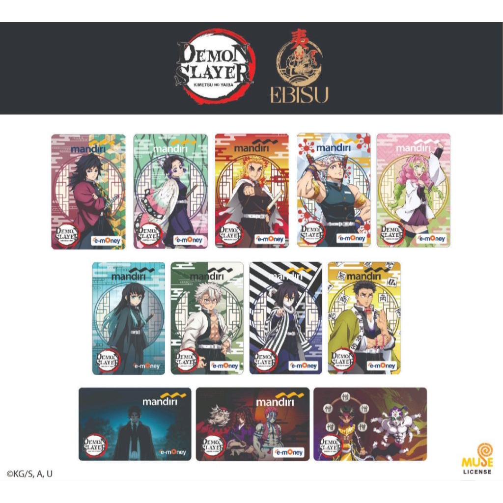 Jual KARTU EMONEY OFFICIAL X EBISU CAFE DEMON SLAYER (KIMETSU NO YAIBA ...
