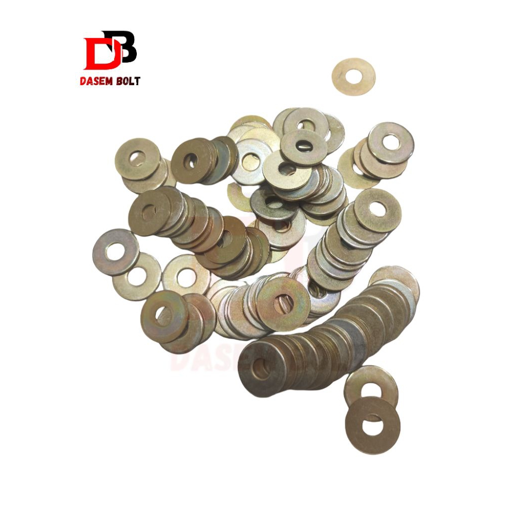 Jual Ring 10 Lebar / Ring Plat M6x18x1 Kuning ( Harga Paket 100 ...
