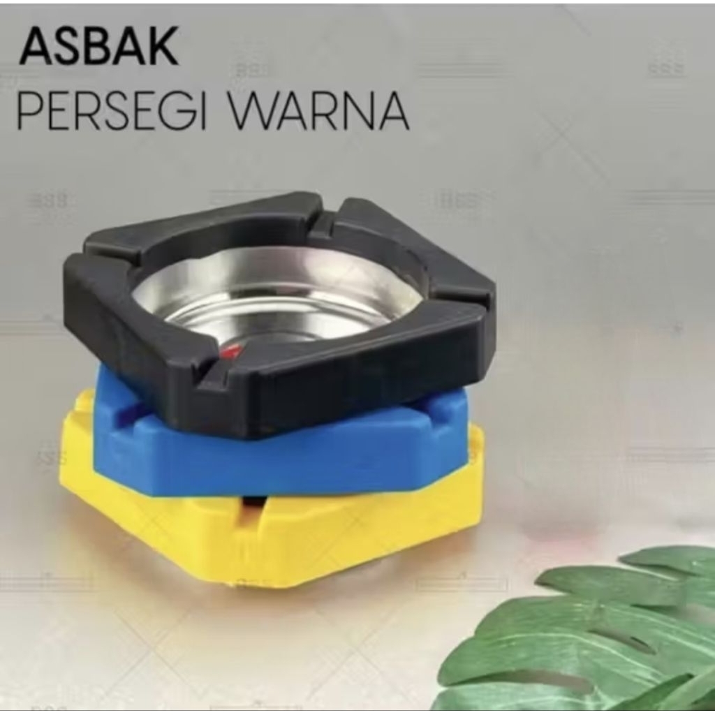 Jual ASBAK PERSEGI WARNA / ASBAK WARNA SEGI EMPAT | Shopee Indonesia