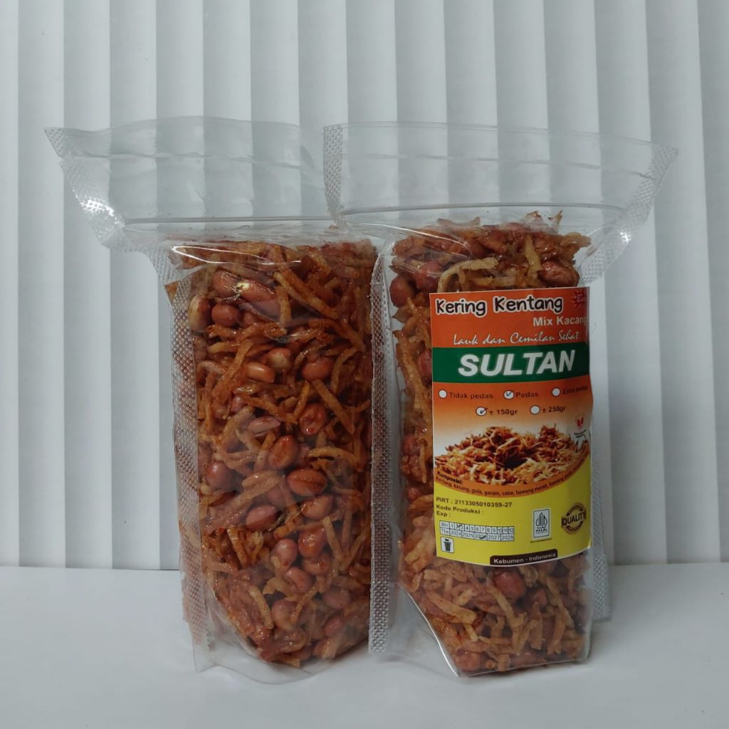 Jual Kering kentang Mustofa mix kacang. Sultan. Lauk & Cemilan sehat ...