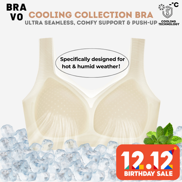 Jual [11.11 SALE] BRAVO-Cooling Collection Full Support Super Seamless ...