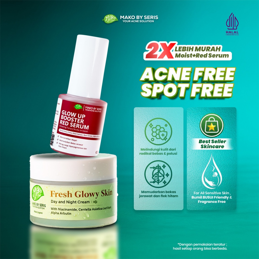 Jual Mako by Seris Paket Combo Moisturizer Fresh Glowy Day & Night ...