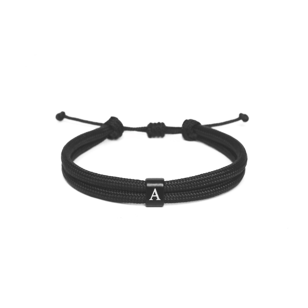 Jual Gelang Couple 2 Layer Metalik Pria Wanita Simple Custom Nama ...