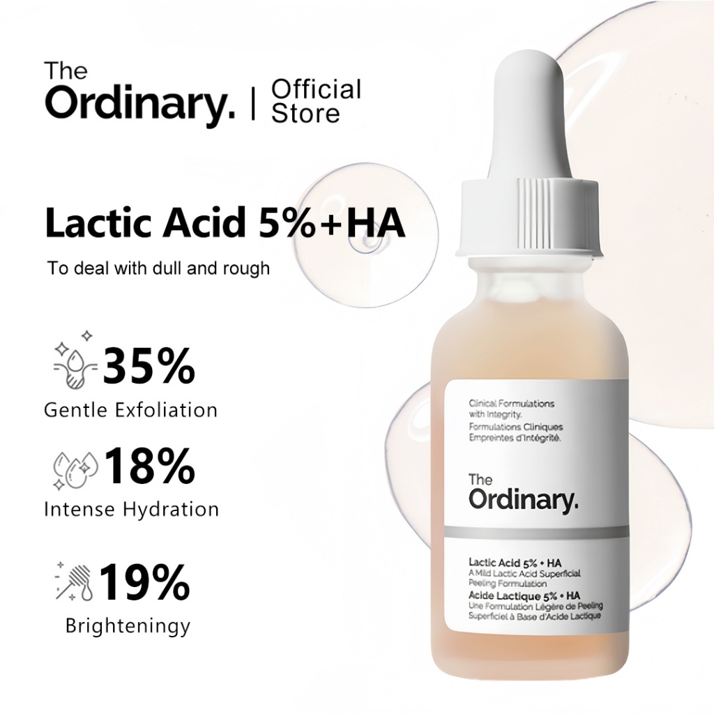 Jual The Ordinary Lactic Acid 5% + HA - Lactic Acid 10% + HA - 30ml ...