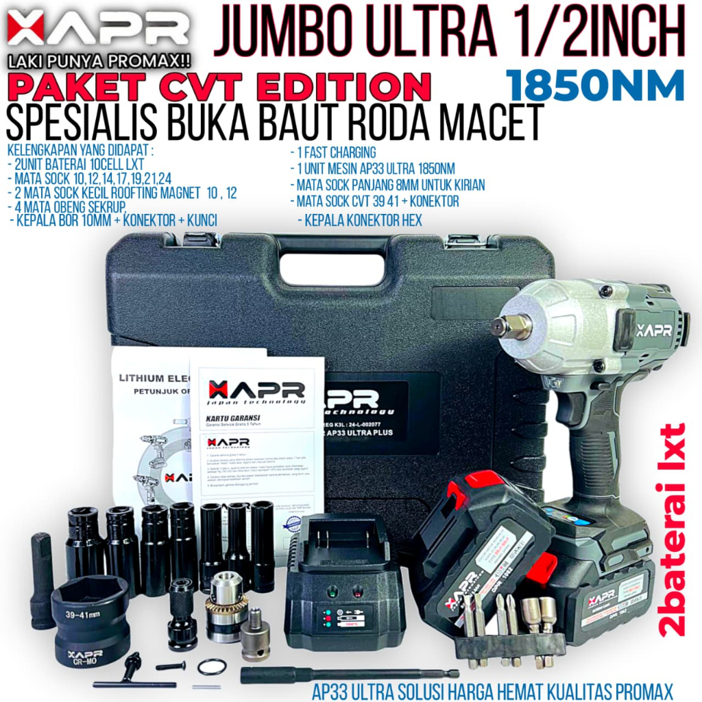 Jual APR JAPAN BOR IMPACT WRENCH AP33 ULTRA+ ALL PRODUK APR JAPAN STORE ...