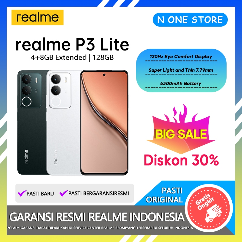 Jual realme P3 Lite 4GB/128GB - 6300mAh Baterai Official Store Android ...